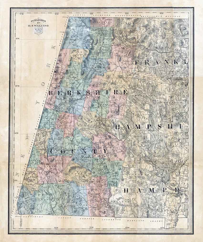 1871 Map of Berkshire County Massachusetts – Genealogical Surveyor