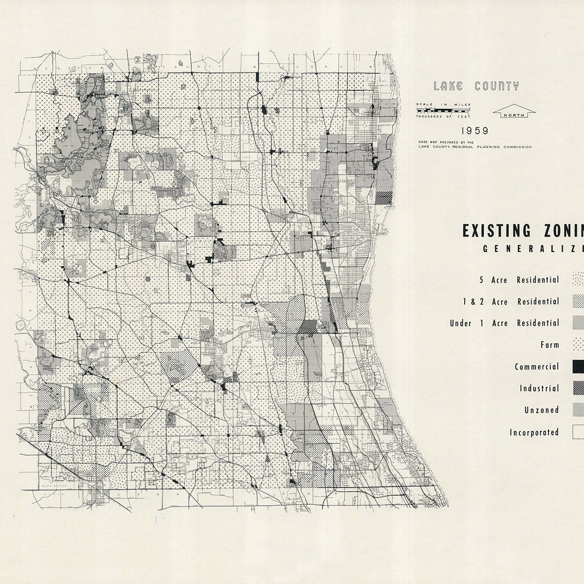 1959 Map of Lake County Illinois – Genealogical Surveyor