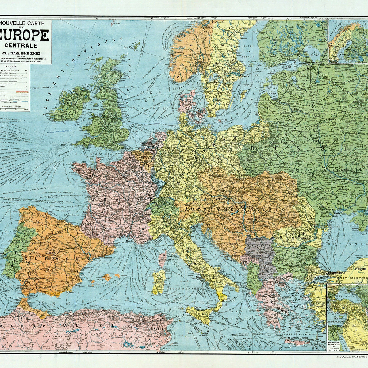 1918 Map of Europe – Genealogical Surveyor