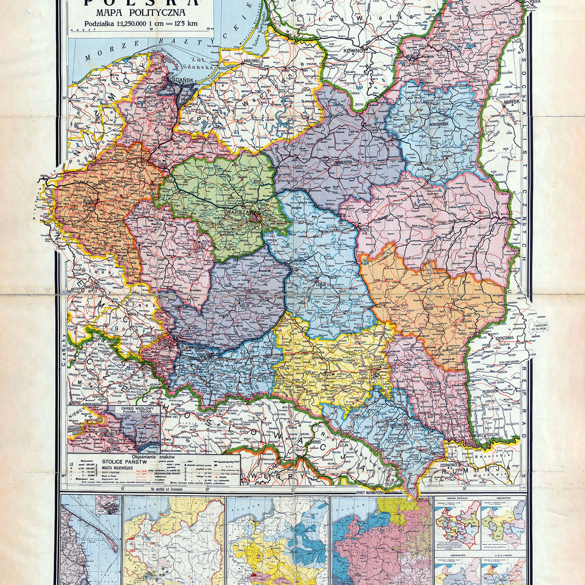 1930 Map of Poland – Genealogical Surveyor