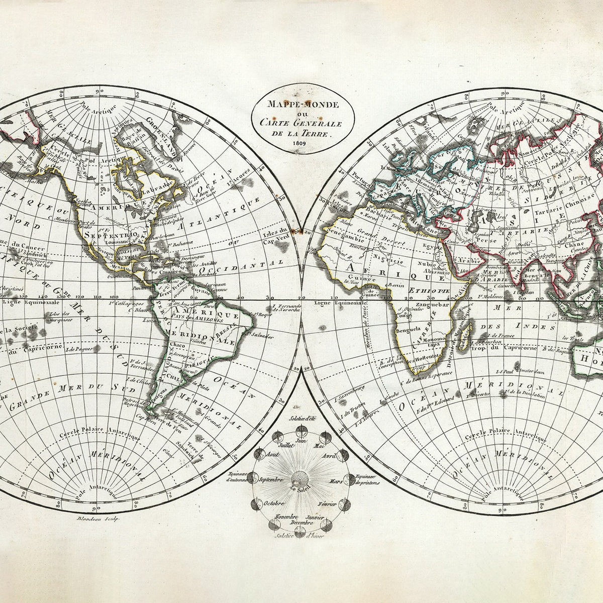 1809 Map of the World – Genealogical Surveyor