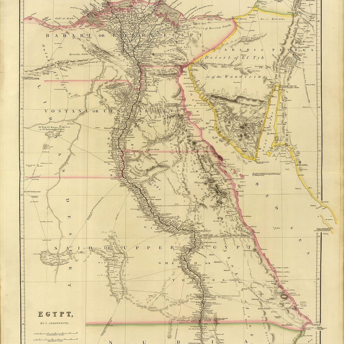 1832 Map of Egypt – Genealogical Surveyor