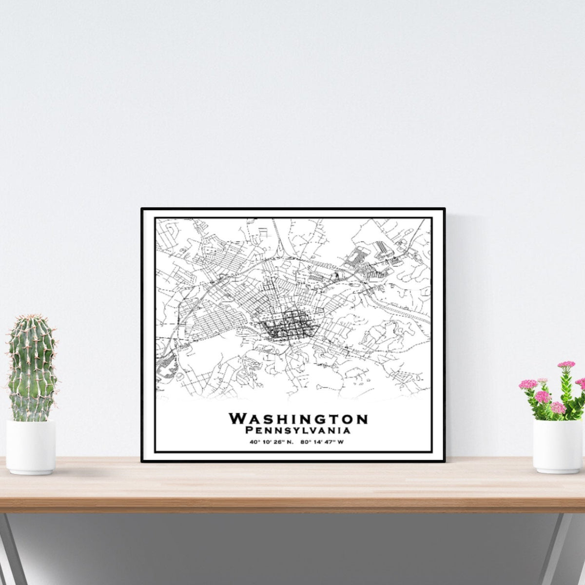 Washington Pennsylvania Map – Genealogical Surveyor