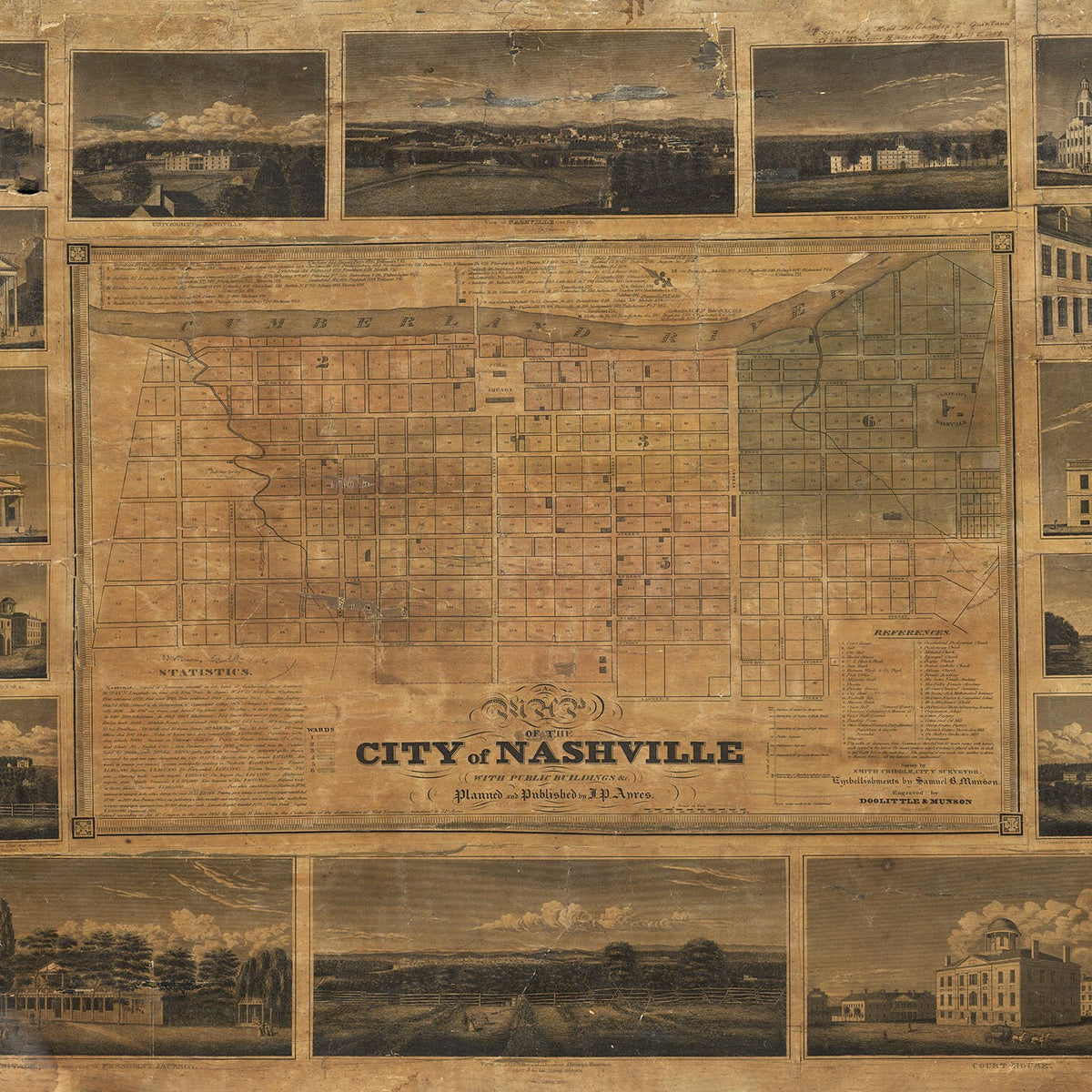 1831 Map of Nashville Tennessee – Genealogical Surveyor